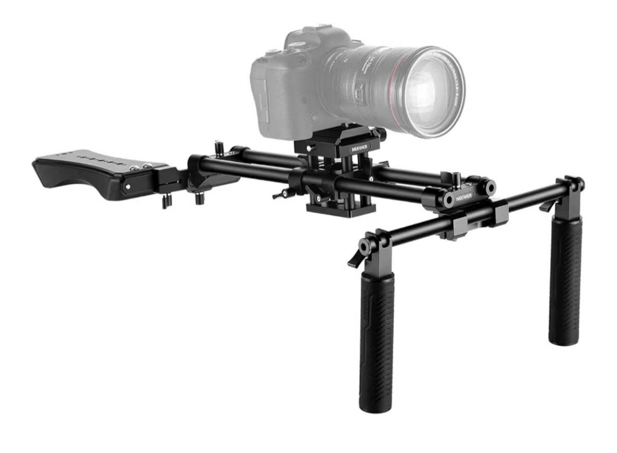 NEewer Filmemacher-SchulterRig, Universell Videokamera-Schulterhalter ...