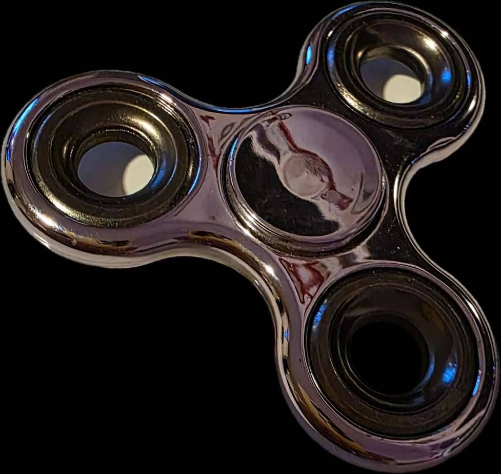 Fidget Spinner, ein beliebtes Handspielzeug zum Stressabbau oder zur ...