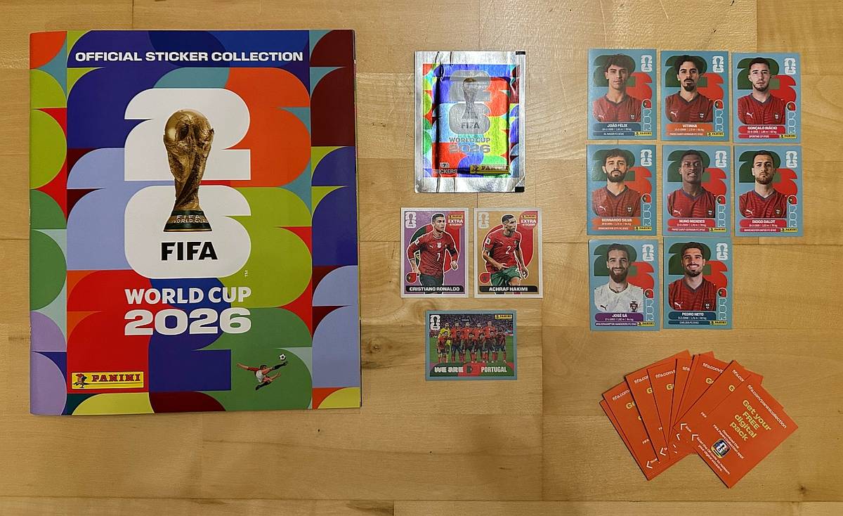 Panini WM 2026 Christiano Ronaldo EXTRA Sticker + Portugal + Achraf ...