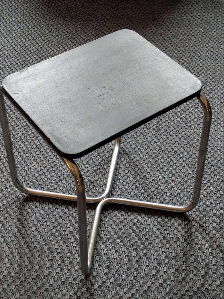Bauhaus Beistelltisch / Chromhocker Marcel Breuer b8 Thonet?, € 250 ...