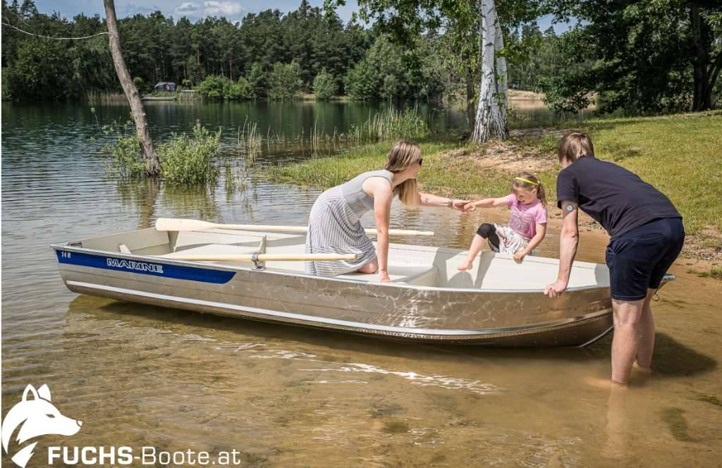 NEU & LAGERND 412 cm Aluminiumboot Aluboot M 14 Marine M14 Angelboot ...