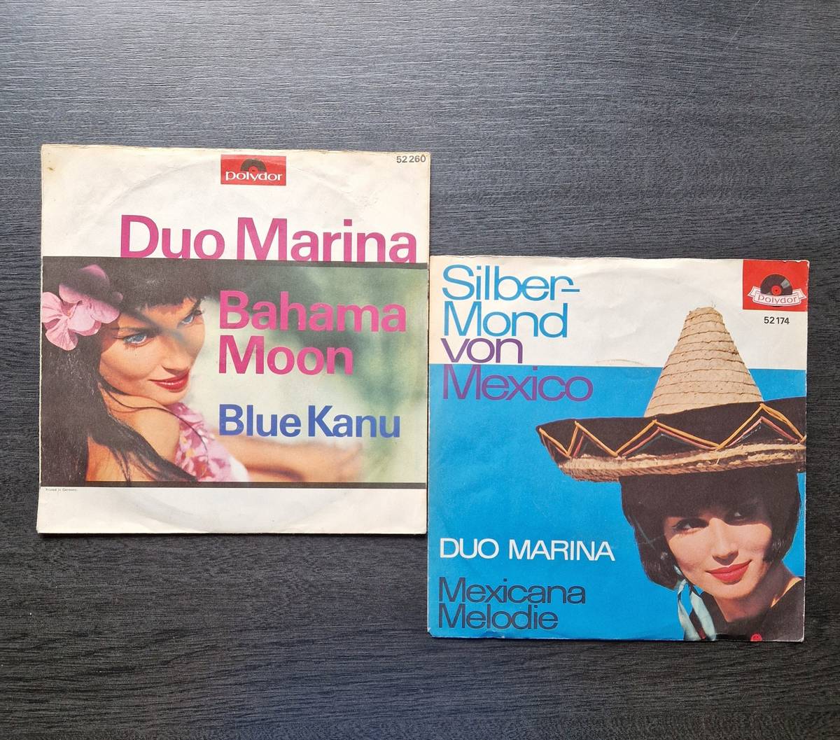 7" Singles DUO MARINA (Monika Grimm, Renè Kollo) - Stückpreis EUR 10,00 ...