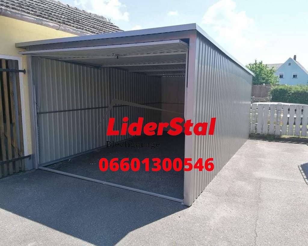 3x6m blechgarage, gartenschuppen, garage, gartenhaus, fertiggarage ...
