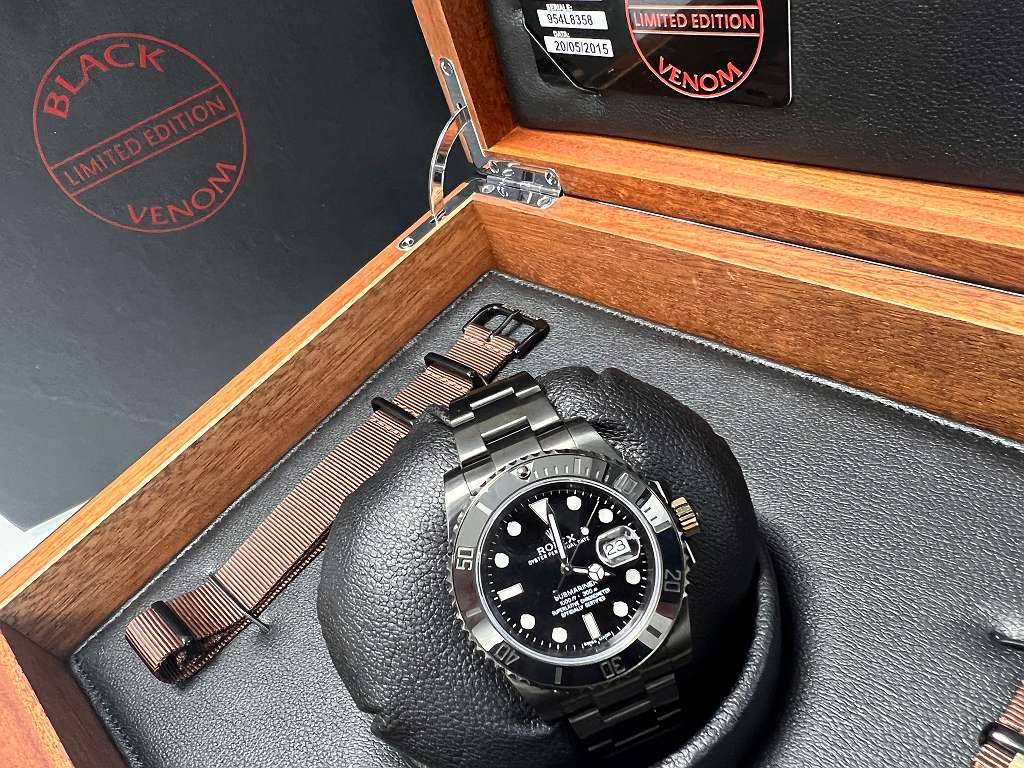 EINZELSTÜCK! WERTANLAGE! ROLEX SUBMARINER CUSTOM MADE "BLACK VENOM ...