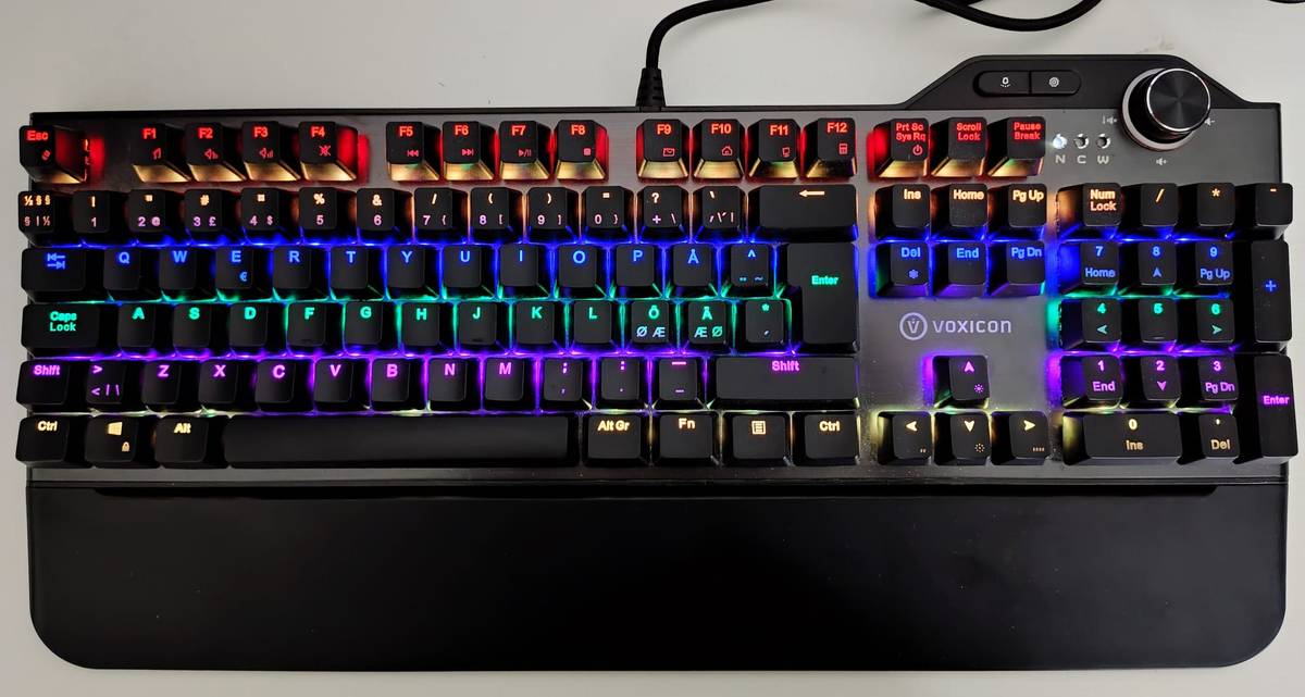 Voxicon Gaming Keyboard RGB Kabling Nordisk Sort Tastatur, € 22,- (1060 ...