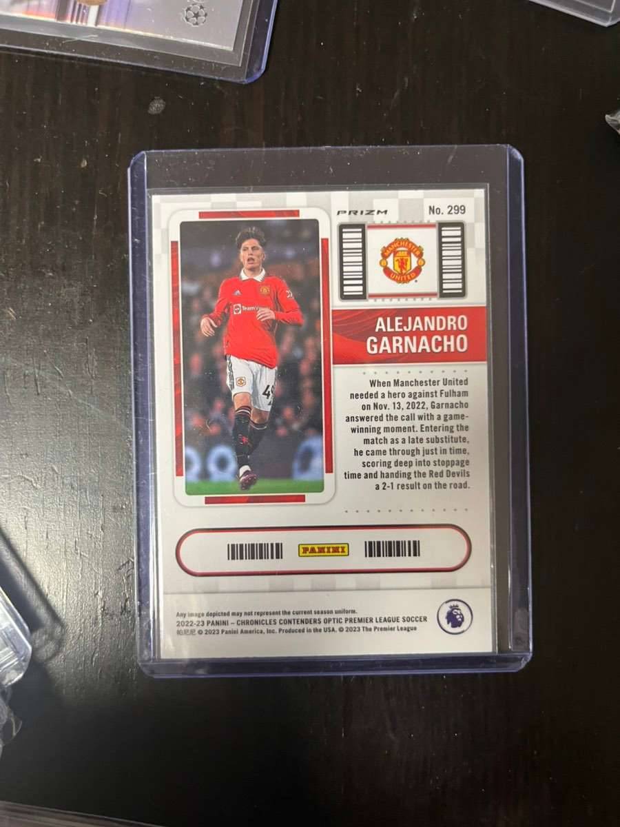 2022-23 Chronicles Alejandro Garnacho Man Utd Contenders Optic RC ...