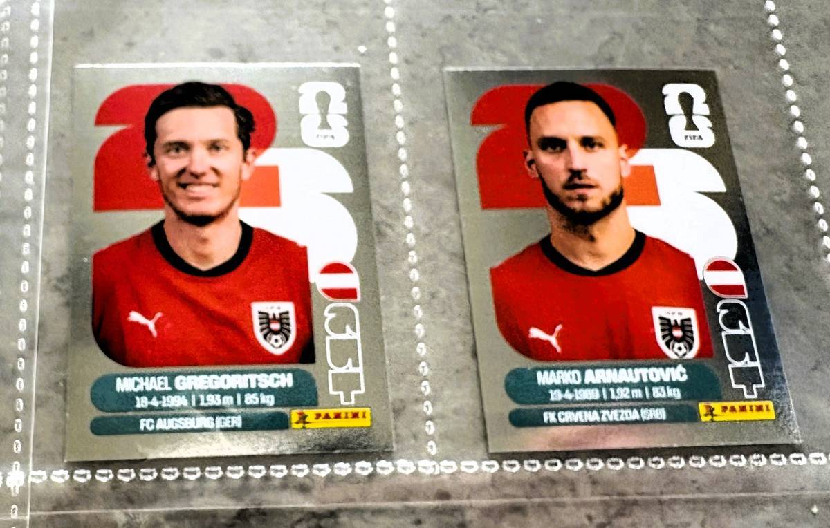 #-1PANINI USA KANADA MEXICO 2026 WORLD CUP SILVER - AUSTRIA TEAM - 20 ...