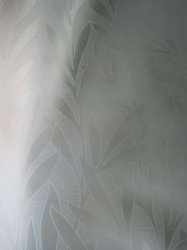 Ornamentglas 5mm als 2-Scheiben-Isolierglas 58x167x2,4cm , florales ...