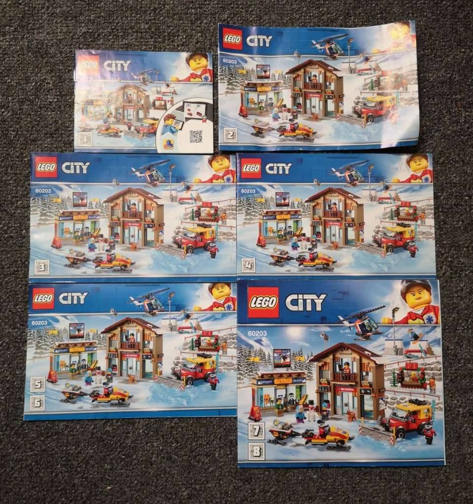 Lego Bauanleitung (1-8) für Lego City Set Ski Resort 60203 !, € 5 ...