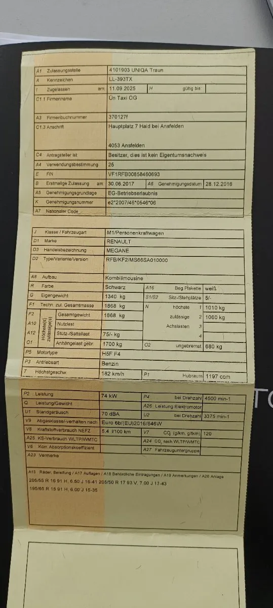 Renault Mégane Euro 6..Motor defekt springt nicht an Kombi / Family Van ...