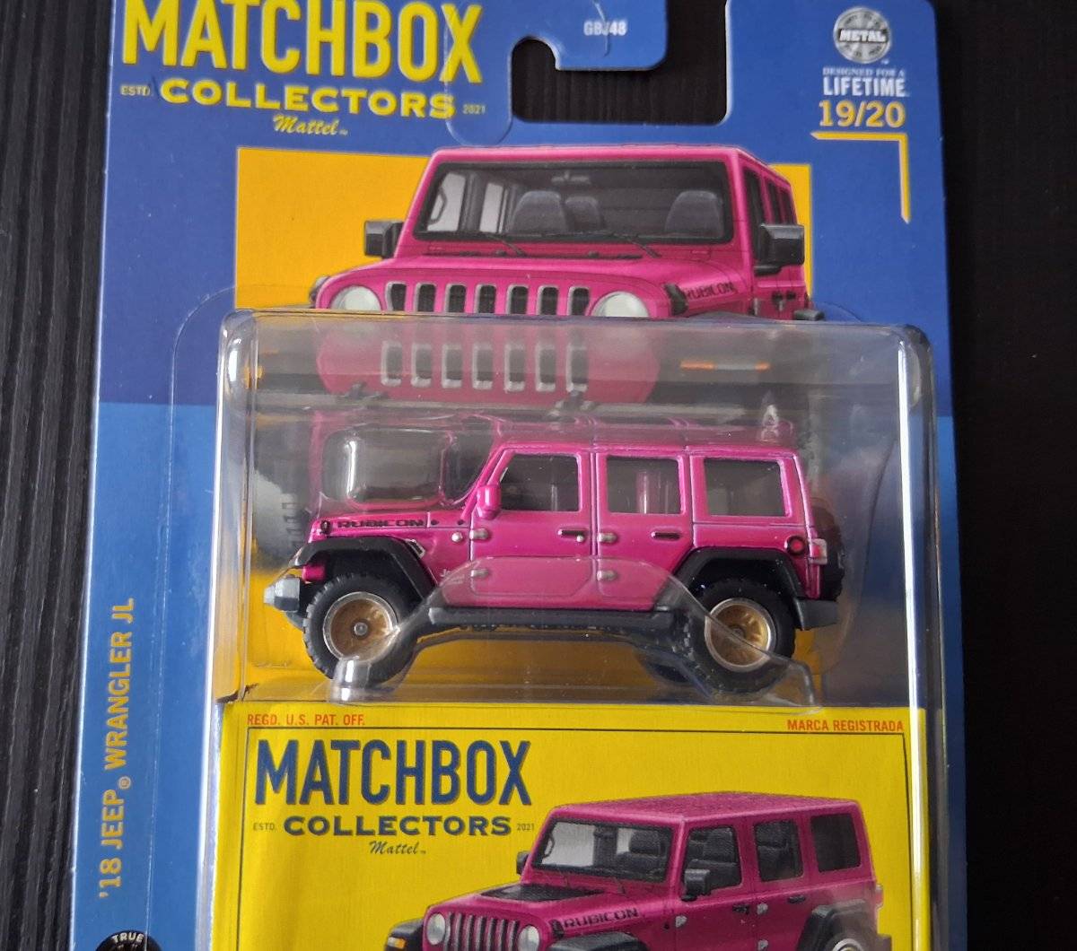 Matchbox - Collectors - 2018 Jeep Wrangler JL, Violett, Real Grip Tires ...