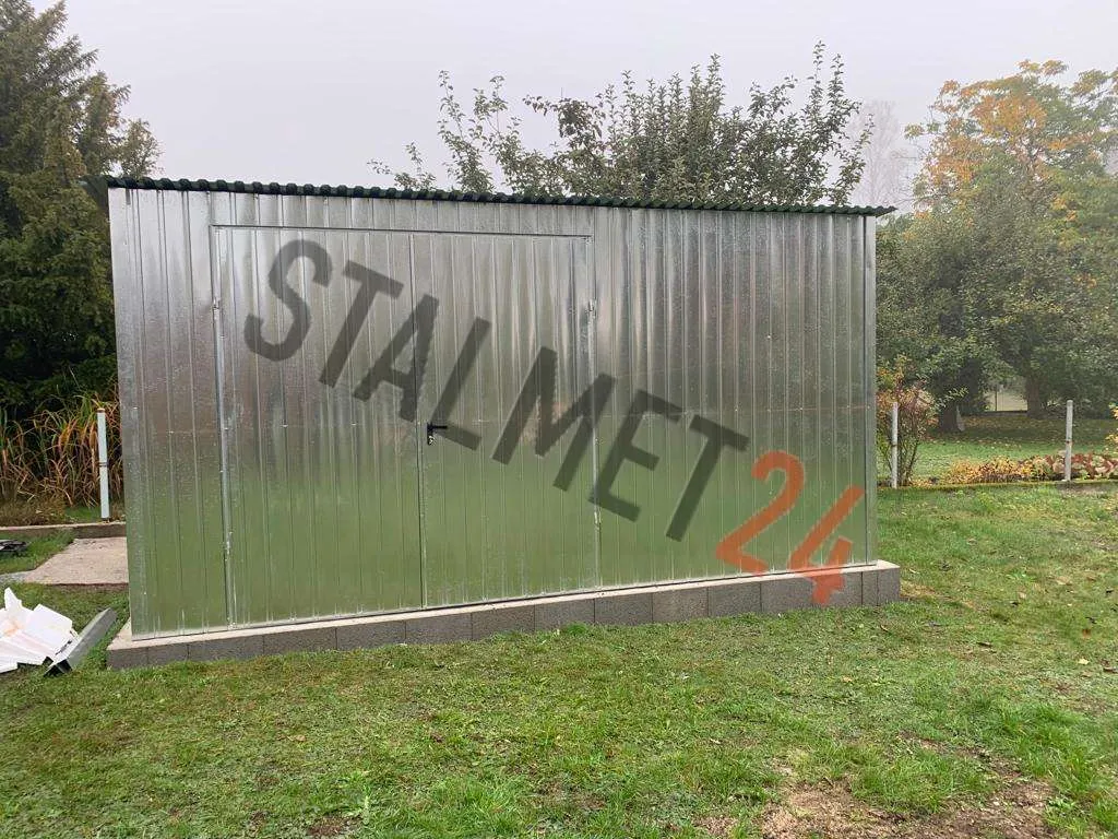 Blechgarage Garage 6x4 verzinkte Schuppe Halle Gartencontainer ...