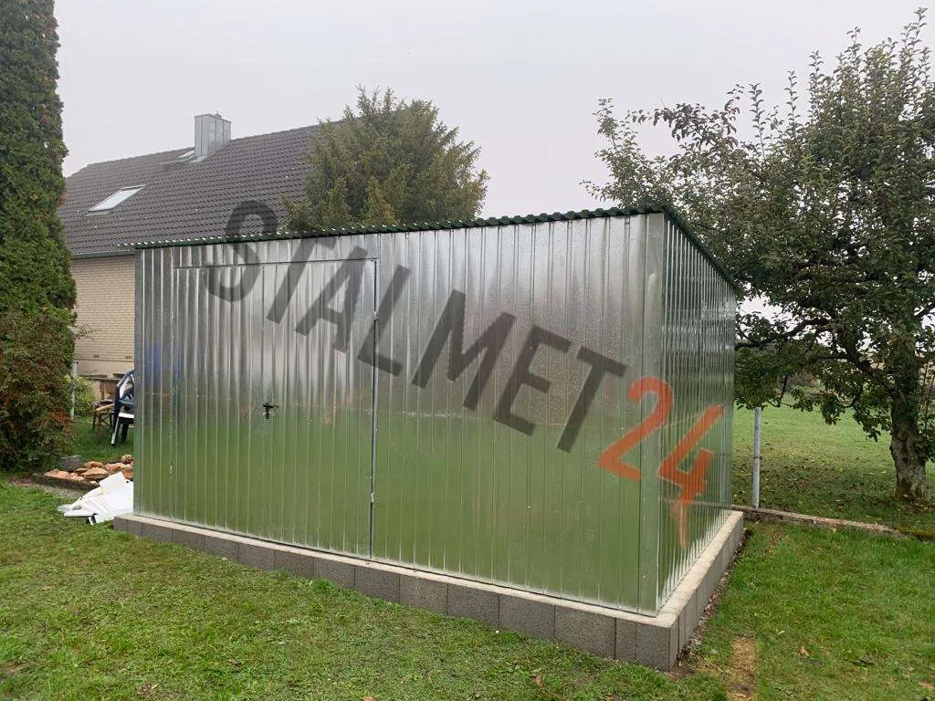 Blechgarage Garage 6x4 verzinkte Schuppe Halle Gartencontainer ...
