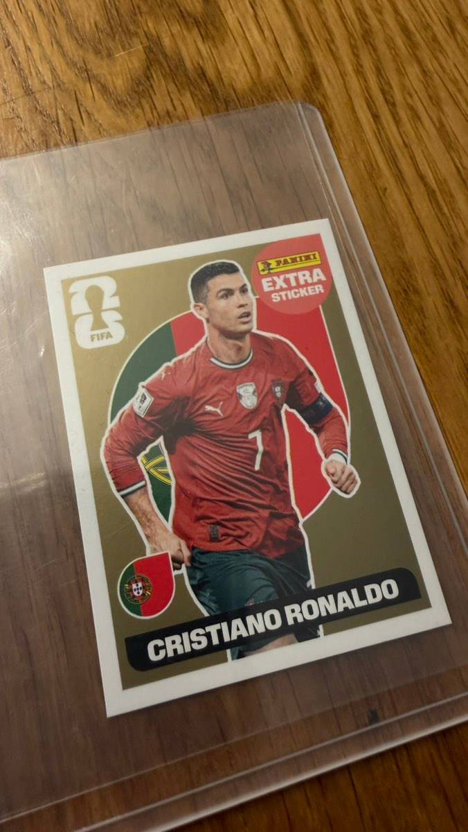 Cristiano Ronaldo GOLD Extra Sticker - Panini FIFA World Cup 2026 ...
