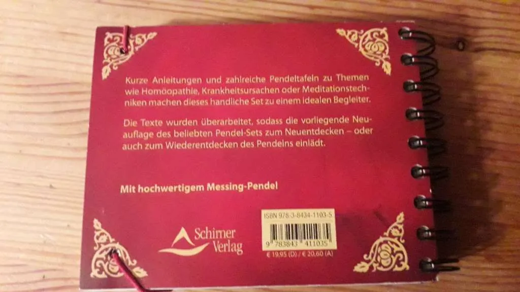 Pendel-Set Buch (Anleitung) + Pendel, € 15,- (6473 Wenns) - willhaben