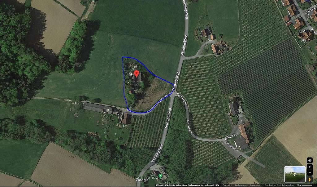 Dreikanter mit großem Grund in toller Lage mit Ausblick Nähe Hartberg ...