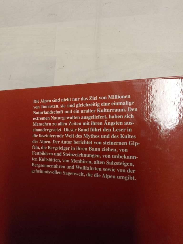 Haid, Hans: Mythos und Kult in den Alpen, gebunden, 3. Auflage, 2003 ...