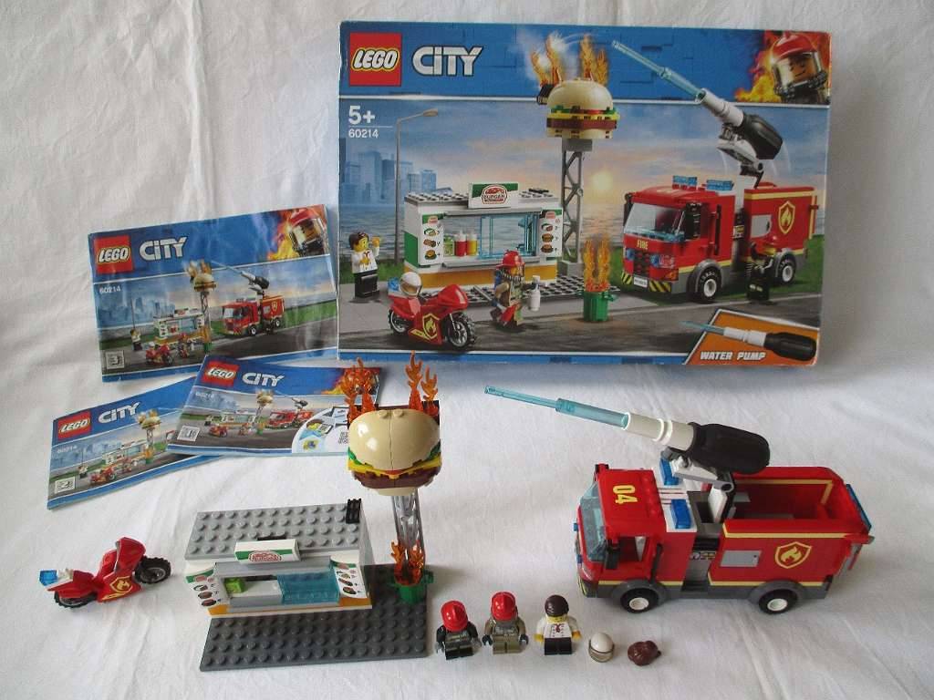 Lego City 60214 Feuerwehr im Burger Restaurant mit funktionierender ...