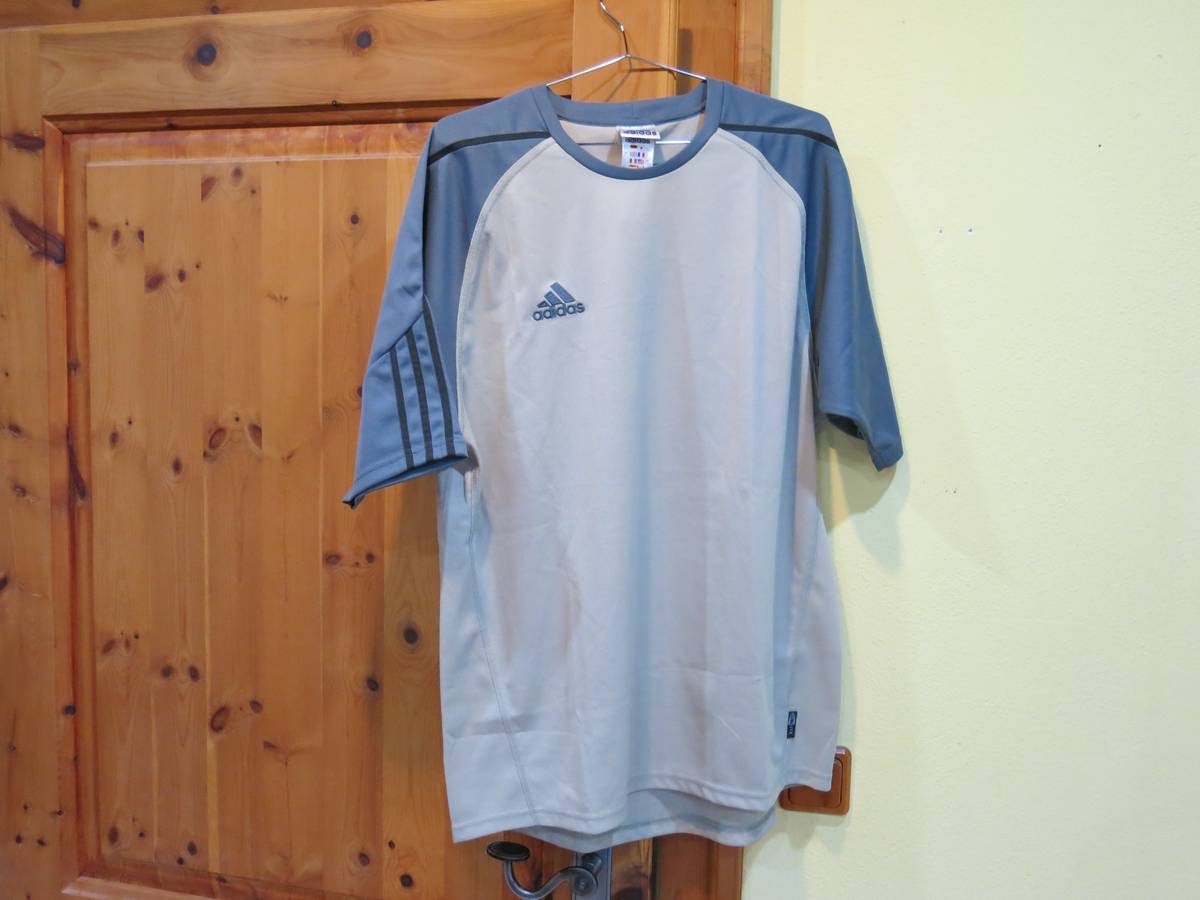 Retro Adidas Fitnessshirt Climate - Gr. L - Farbe: grau (noch 1 Stk ...