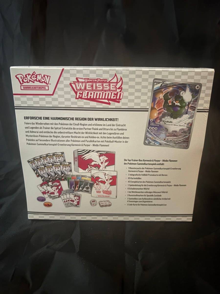 Pokémon Weisse Flammen (WHT) Top Trainer Box OVP Deutsch, € 100,- (1100 ...