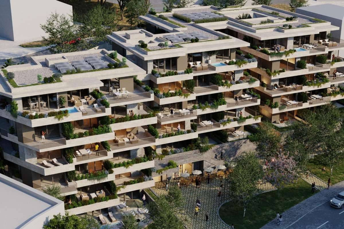 Split, Podstrana, TERRASSEN - EXKLUSIVES PROJEKT, 1-Zimmer-Apartment ...