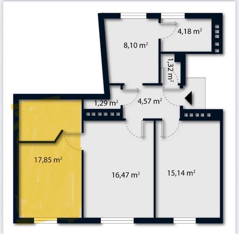 Wunderschönes, ruhiges WG-Zimmer (2er WG) im 4. Bezirk, 17,85 m², 18 m² ...