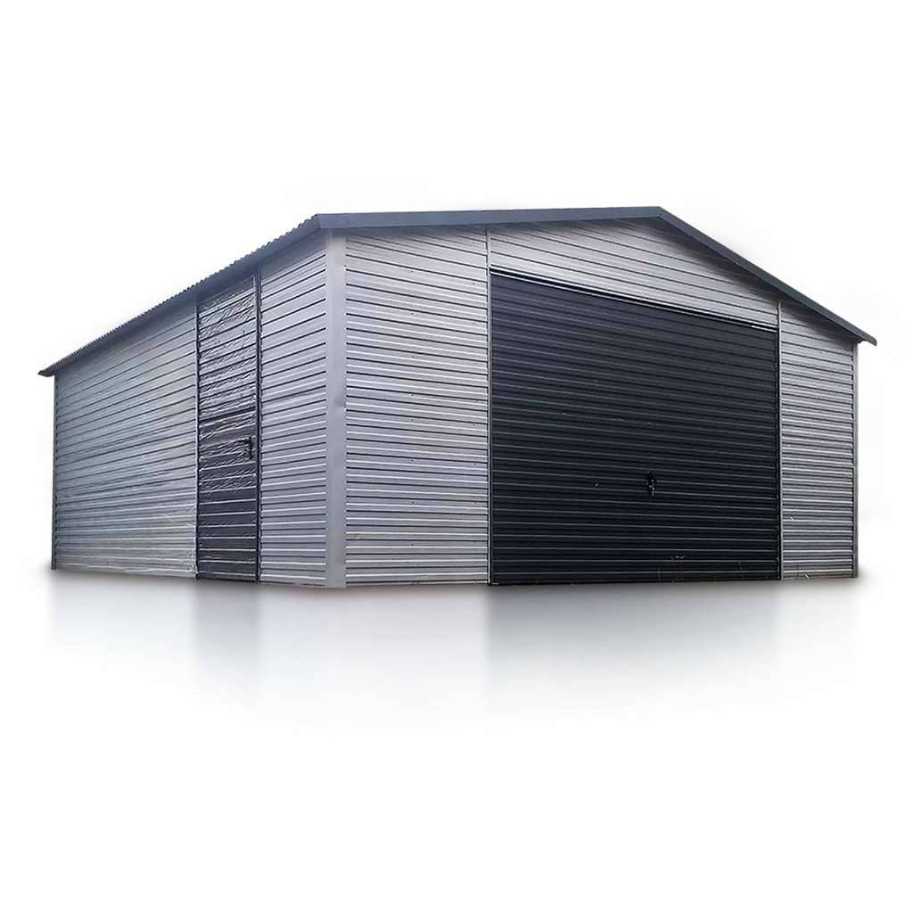 Blechgarage 5x6m Garage, Doppeltgarage, Metallgarage, Fertiggarage ...