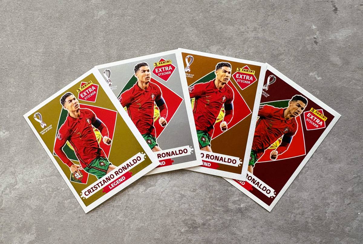 Die Legende CRISTIANO RONALDO Extra-Legend Gold-Silver-Bronze-Base ...