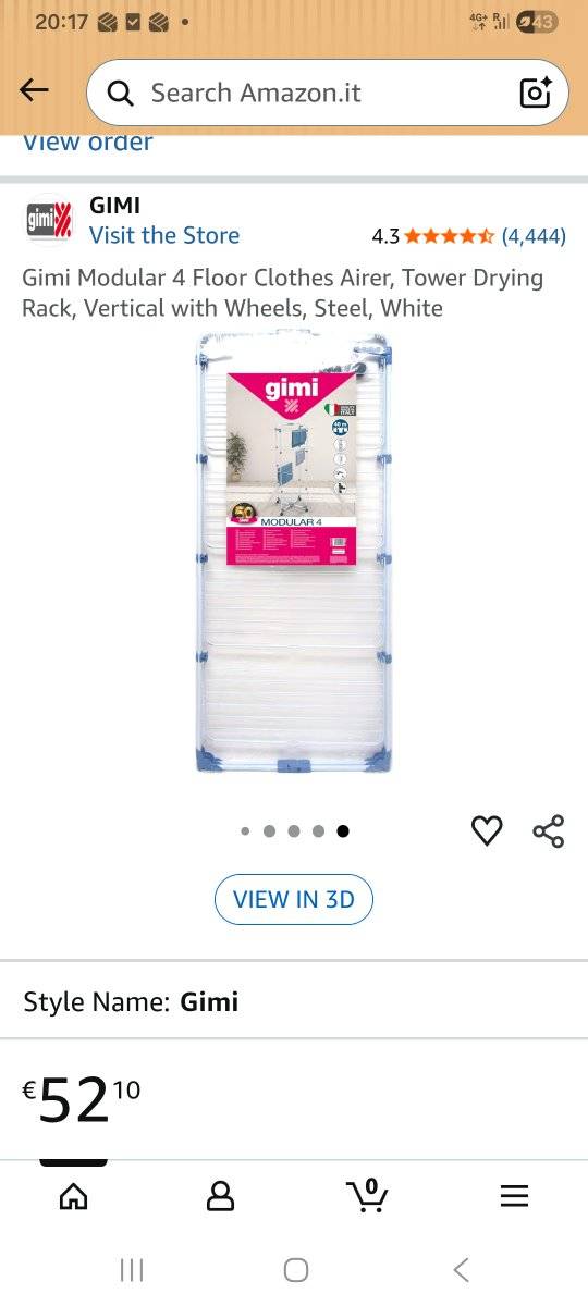 Wäscheständer. Gimi Modularer 4-stöckiger Wäscheständer, Turm ...