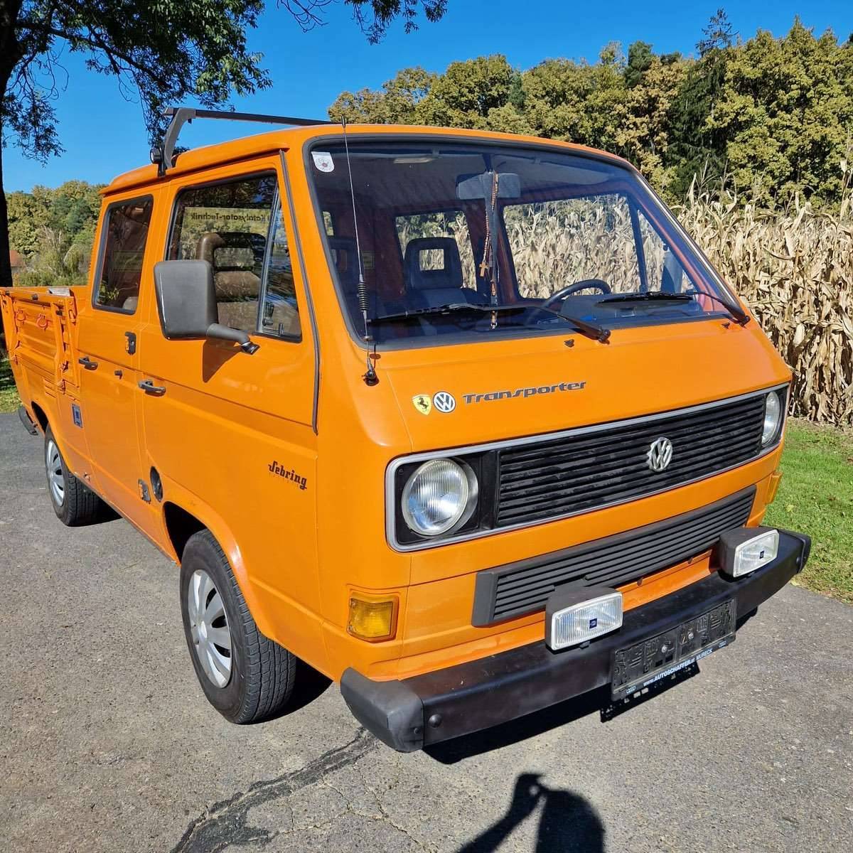 VW Transporter T3 Doppelkabine Pritsche, 1982, 176.000 km, € 11.200 ...