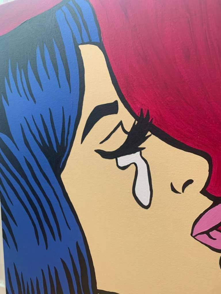 Pop Art Bild, Sad Girl, 40x50cm, € 6,- (8972 Ramsau am Dachstein ...
