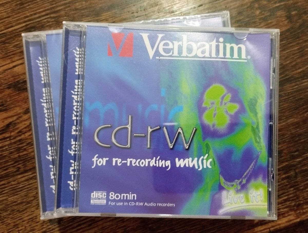 Verbatim Cd-Rw Rohlinge 7 Stk re-recording music für 80 Minuten Musik ...