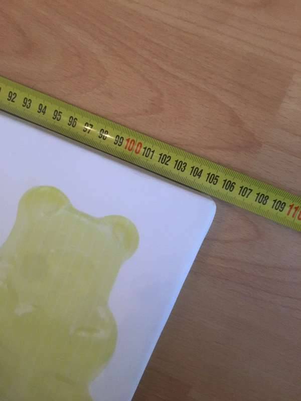 Entzückendes Bild mit bunten Bären * 105 x 35 cm * Gummibären * Petit ...