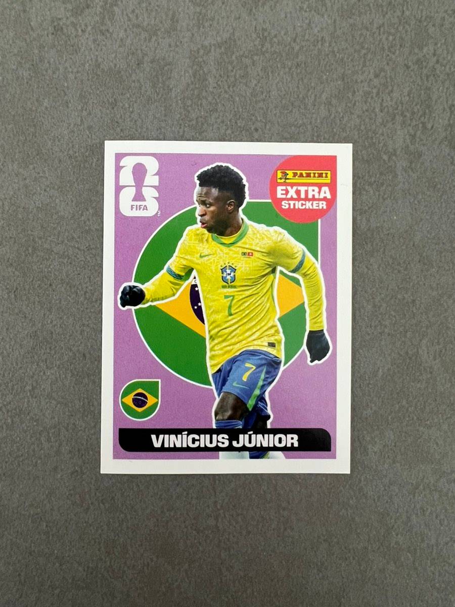Panini FIFA World Cup 2026 Extra Sticker - Vinícius Júnior Brasilien ...