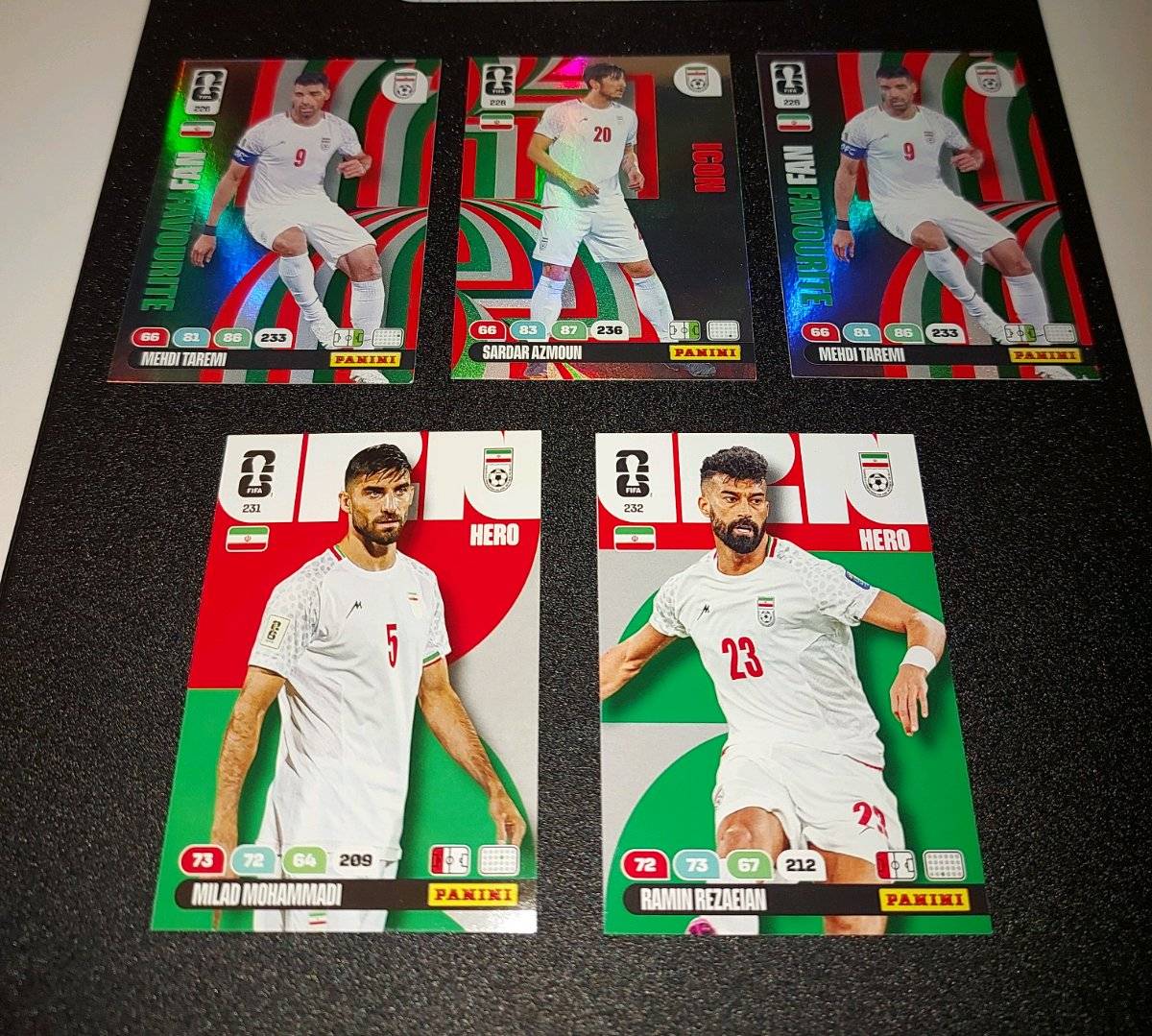 Panini Adrenalyn XL World Cup 2026 - 5x Iran Set (Fan Favourite, Icon ...