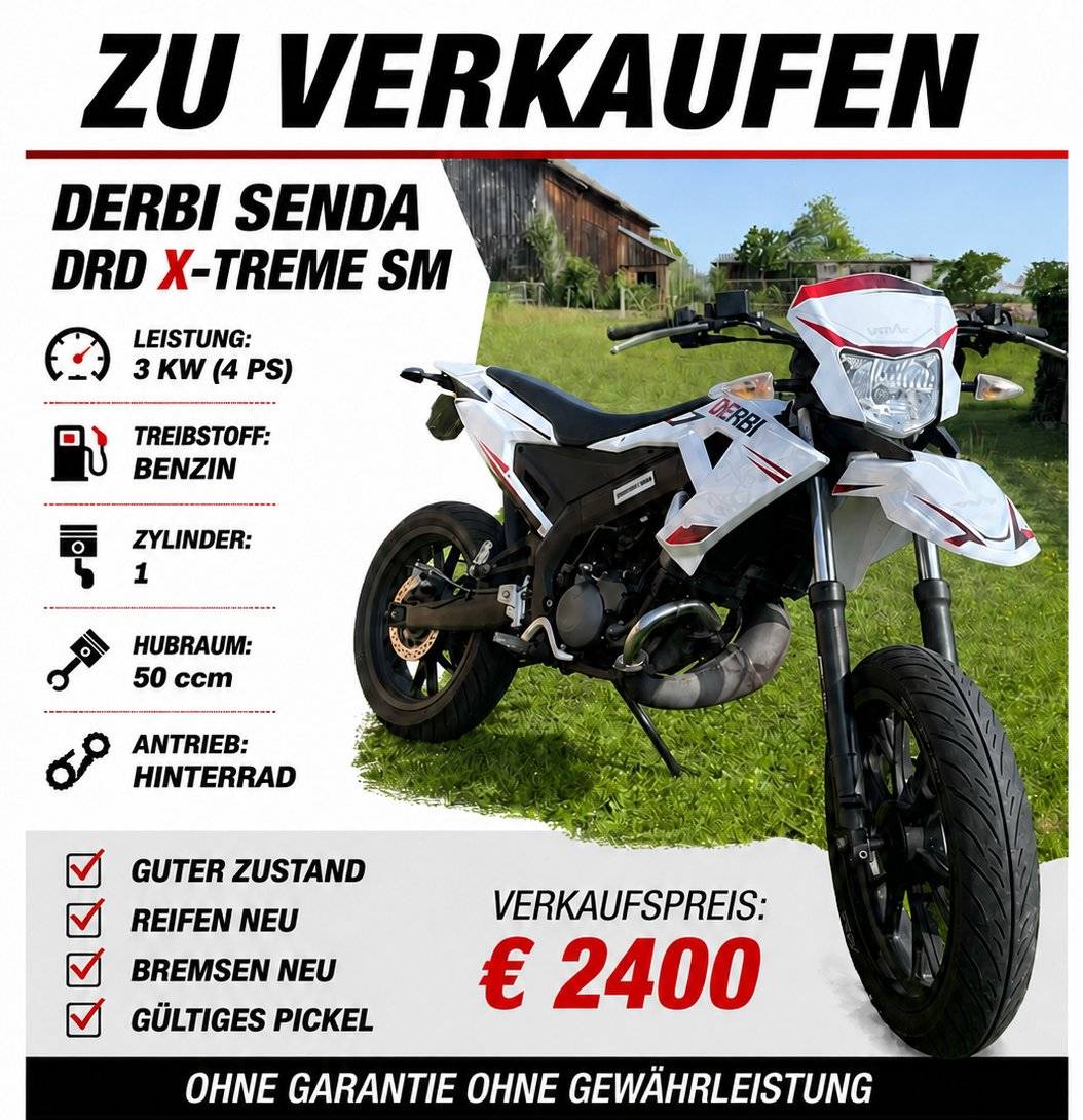 Derbi X-Treme Derbi Senda X-Treme 50 DRD Moped / Mofa - willhaben