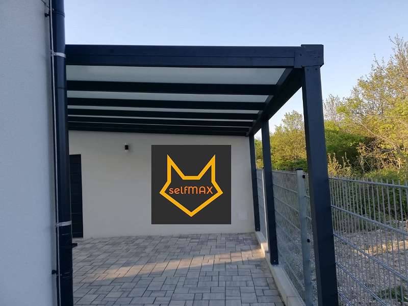 Selbsttragende Überdachung 6x4m für SELBERMACHER - selfMAX ... machs ...