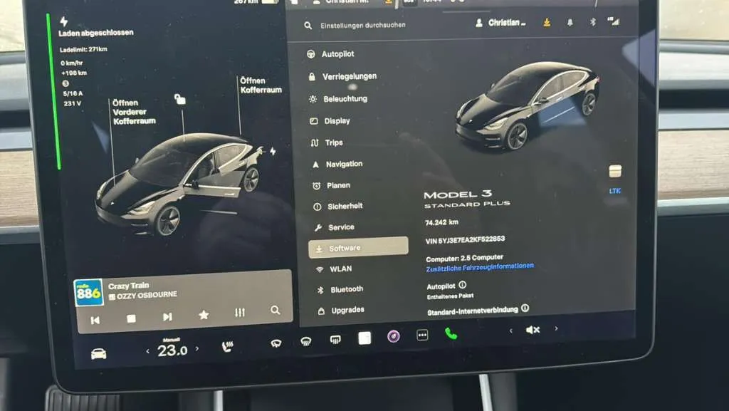Tesla Model 3 Limousine, 2019, 74.300 km, € 19.500,- - willhaben