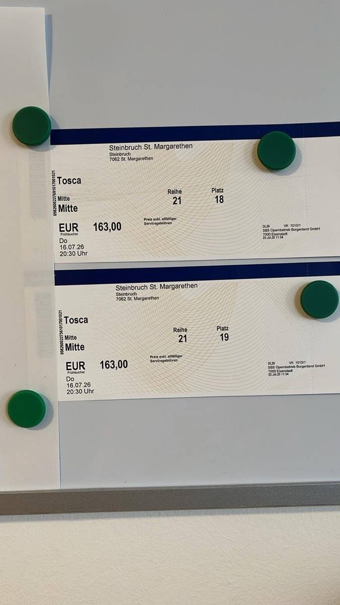 2 Tickets für Tosca in Steinbruch St. Margarethen, € 250,- (1030 Wien ...