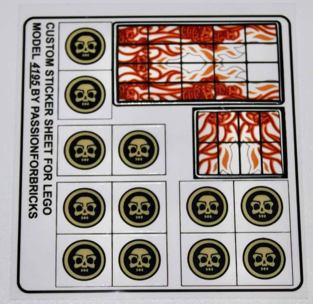 Sticker Aufkleber für Disnay 71044, Pirates of The Caribbean 4195 ...
