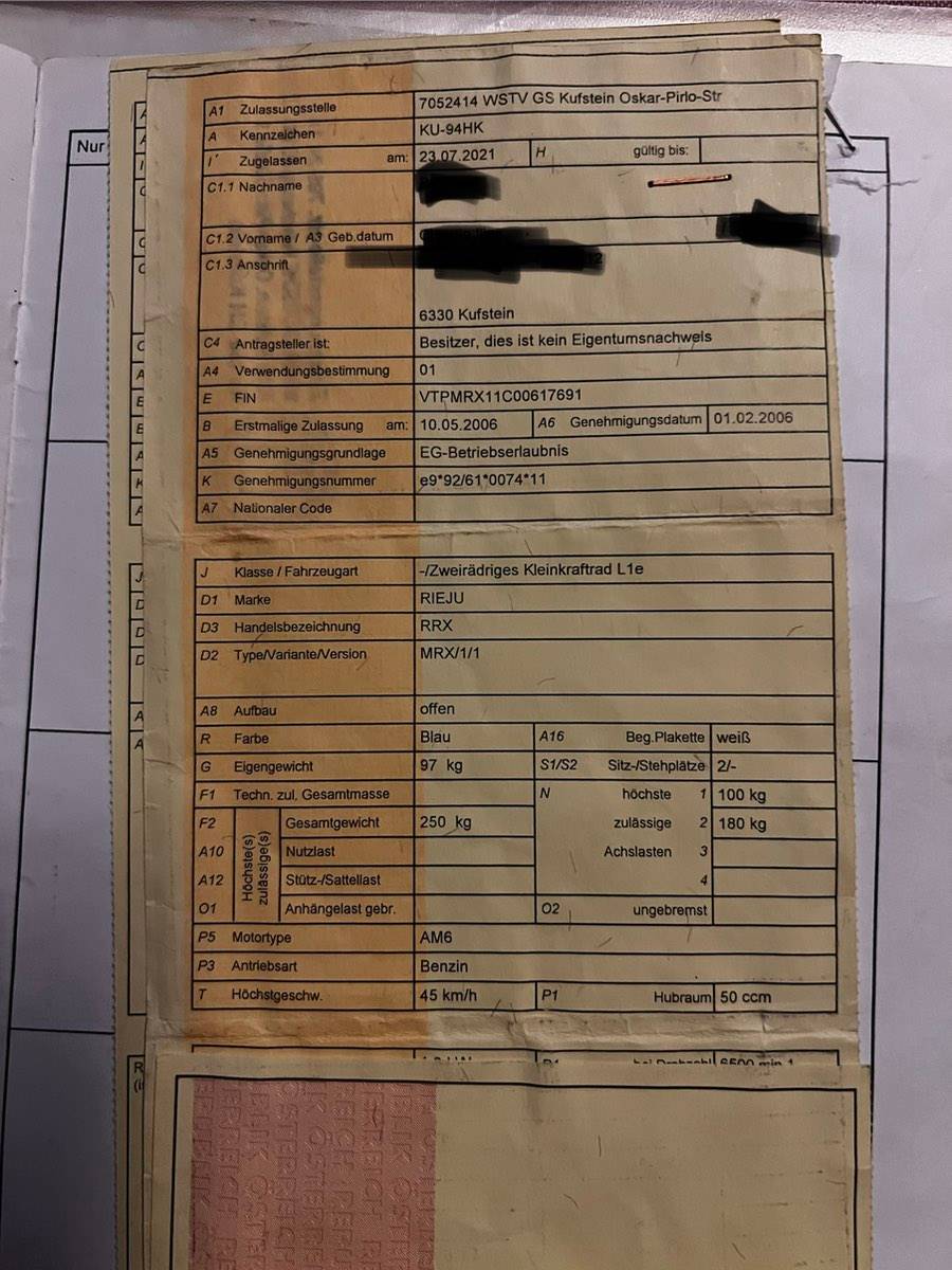 Rieju MRX RRX Moped / Mofa - willhaben