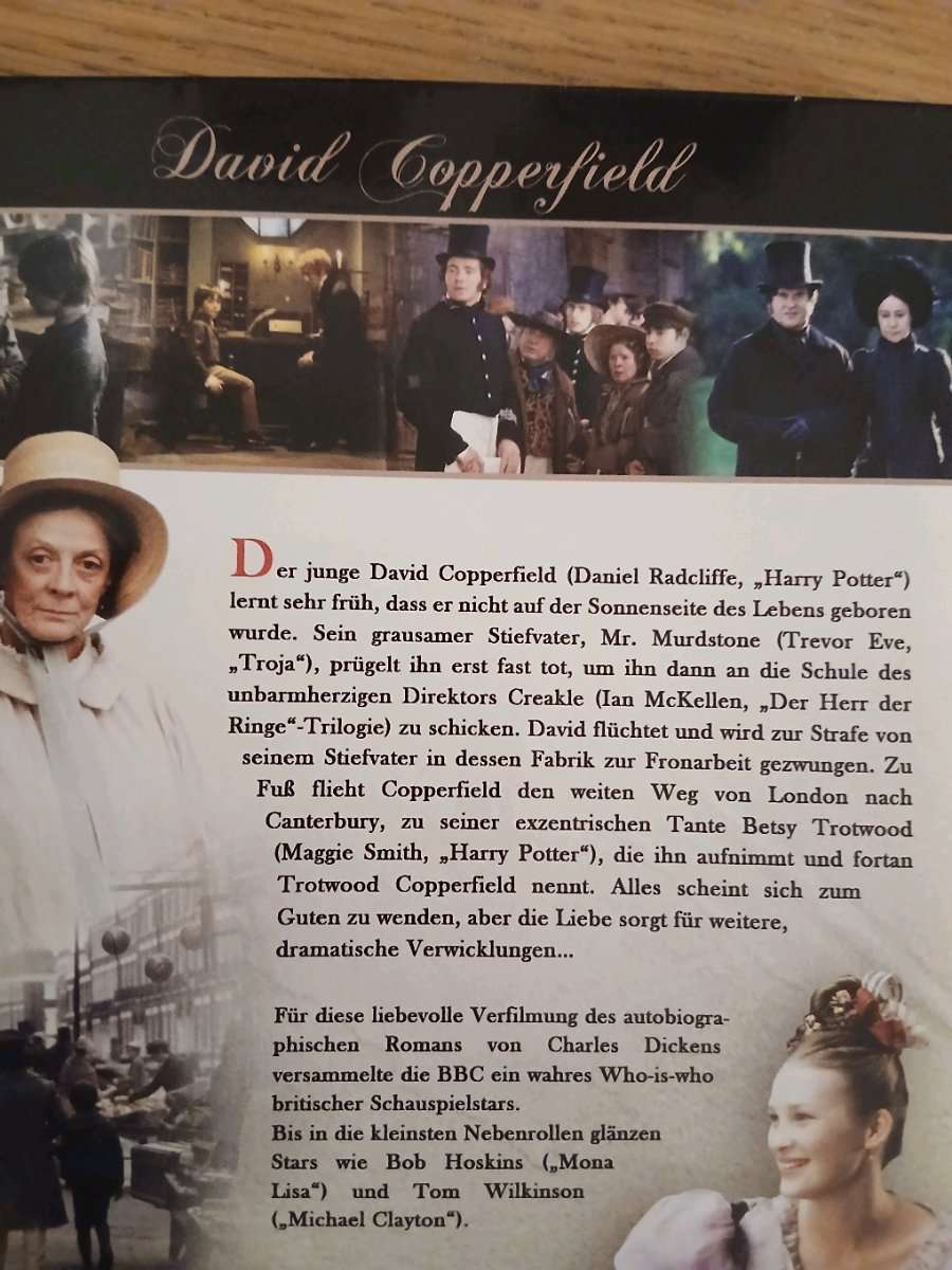 DVD-Box, DAVID COPPERFIELD, 2 Disc Set, schöne Charles Dickens ...