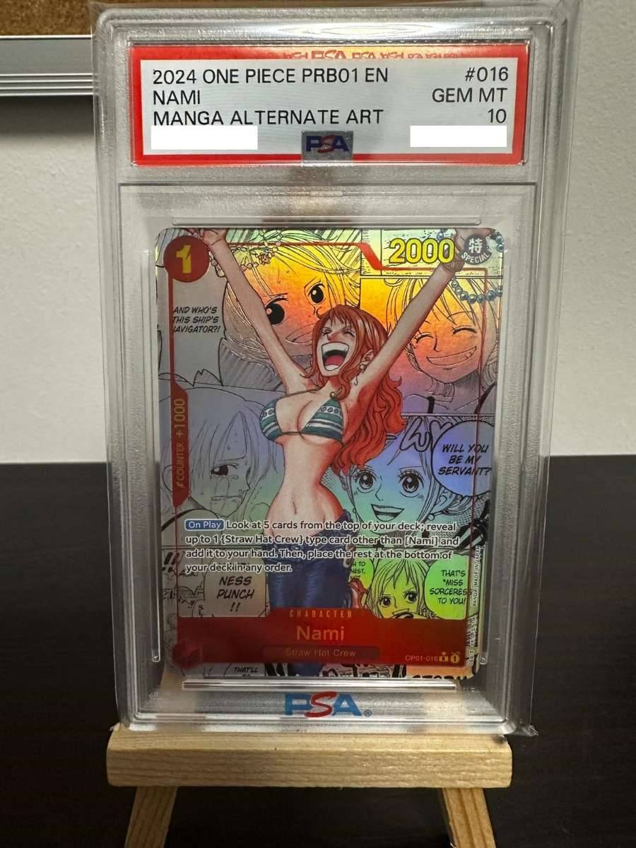 PSA 10 One Piece Nami (OP01-016) The Best Manga Rare, € 3.350,- (1030 ...