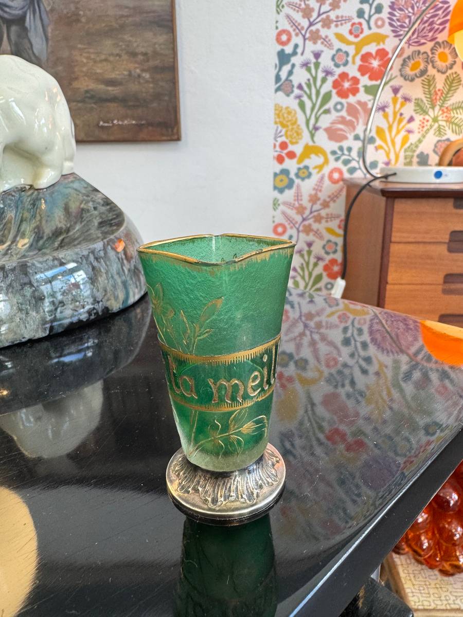 Daum Frères, Nancy Mini Vase/Schnapsglas, um 1895, € 290,- (1030 Wien ...