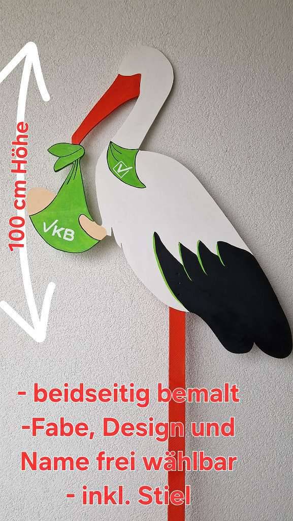Babystorch 100 cm - beidseitig bemalt, € 80,- (4060 Leonding) - willhaben