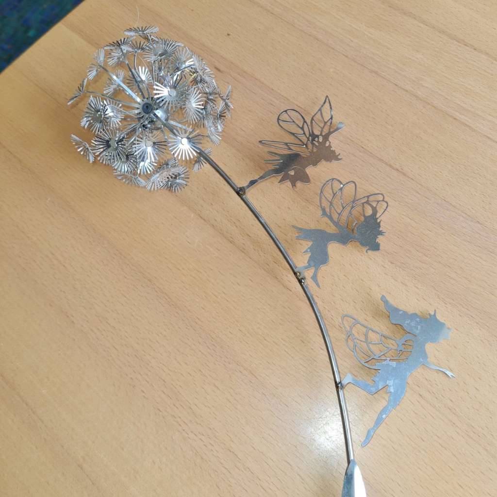 D 49, Elfenstecker Metall in 3D Optik, nicht ausgestanzt sondern ...