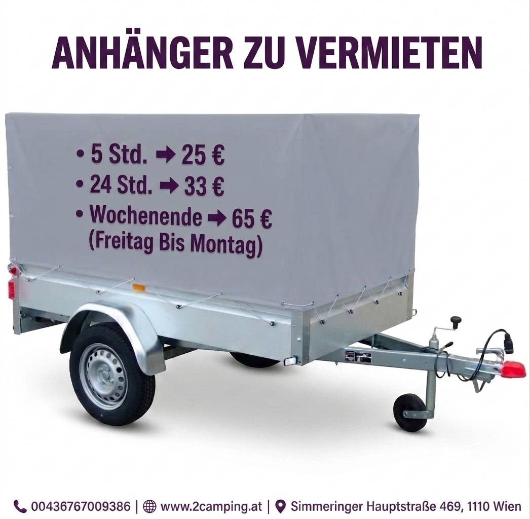 Pkw Anhänger zu vermieten.Sonntag nach möglich Zu vermietung wien 1110 ...