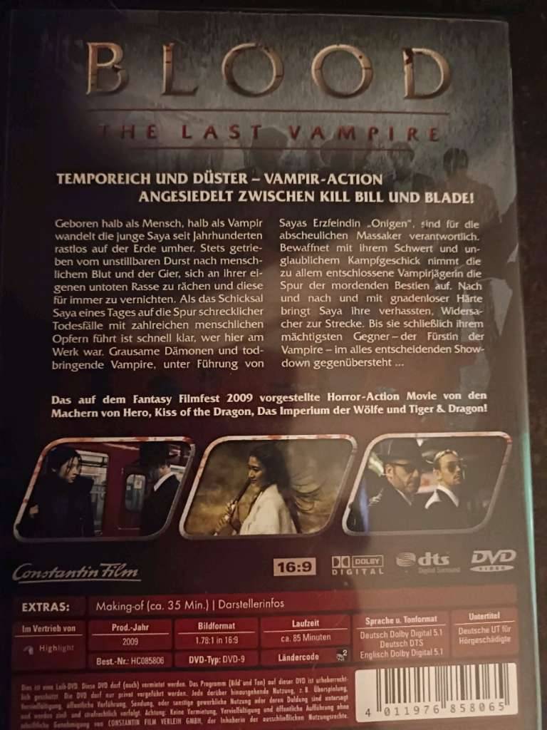 Blood The Last Vampire DVD Constantin Film FSK 18, € 7,90 (9500 Dobrova ...