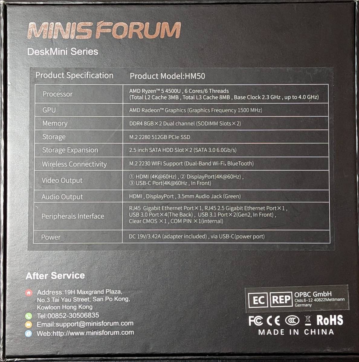 Minisforum HM50 Mini-PC | 16GB RAM | AMD Ryzen | inkl. OVP (Bastler ...