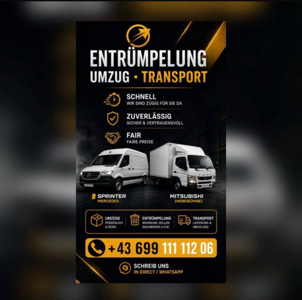 Umzug Transport Entrümpelung, € 19,- (1100 Wien) - willhaben